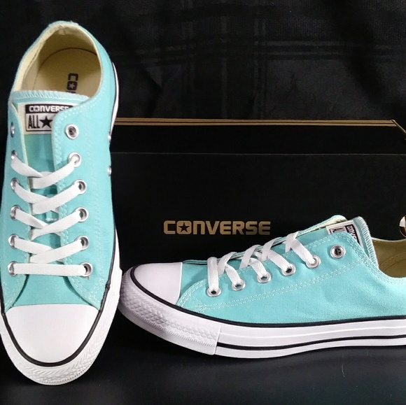 Converse | Shoes | Nib Converse Ox Light Aqua Blue | Poshmark